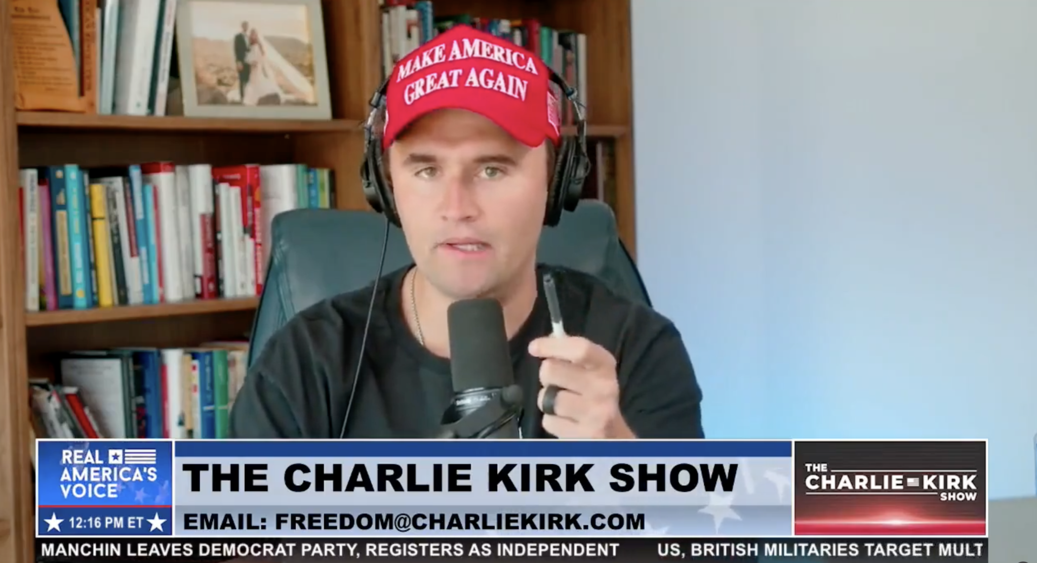 Charlie Kirk Gives Listeners Whiplash With A Sudden Segue